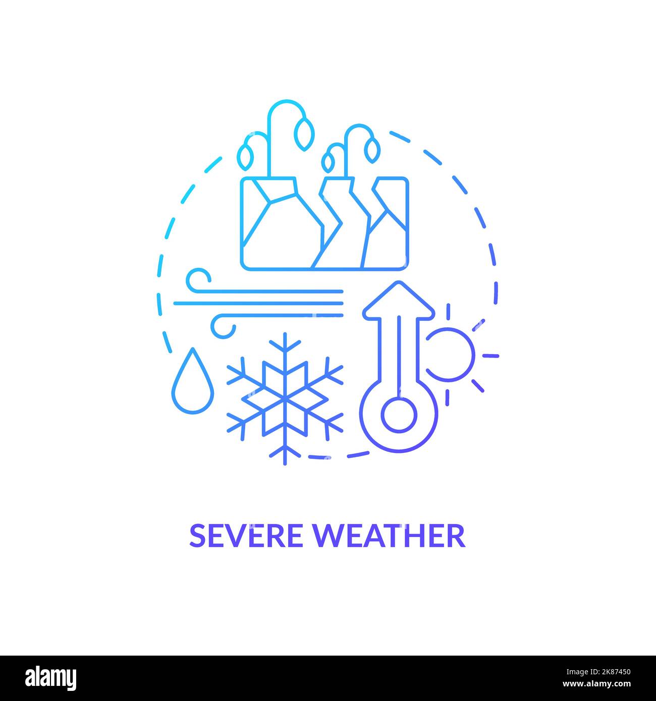 Effects of severe weather Stock Vector Images - Alamy