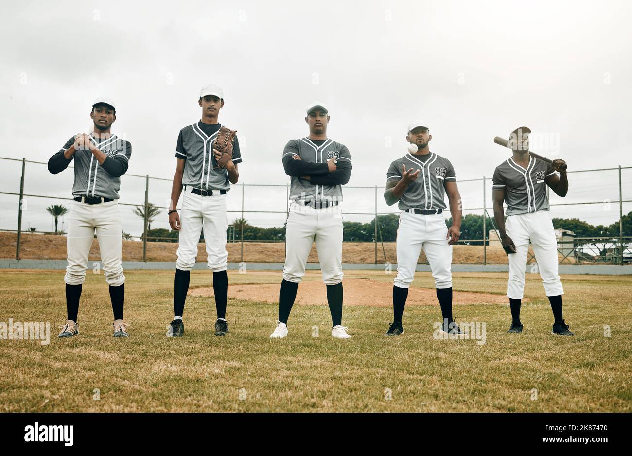 Baseball player, team and baseball field, fitness and sport, sports ...