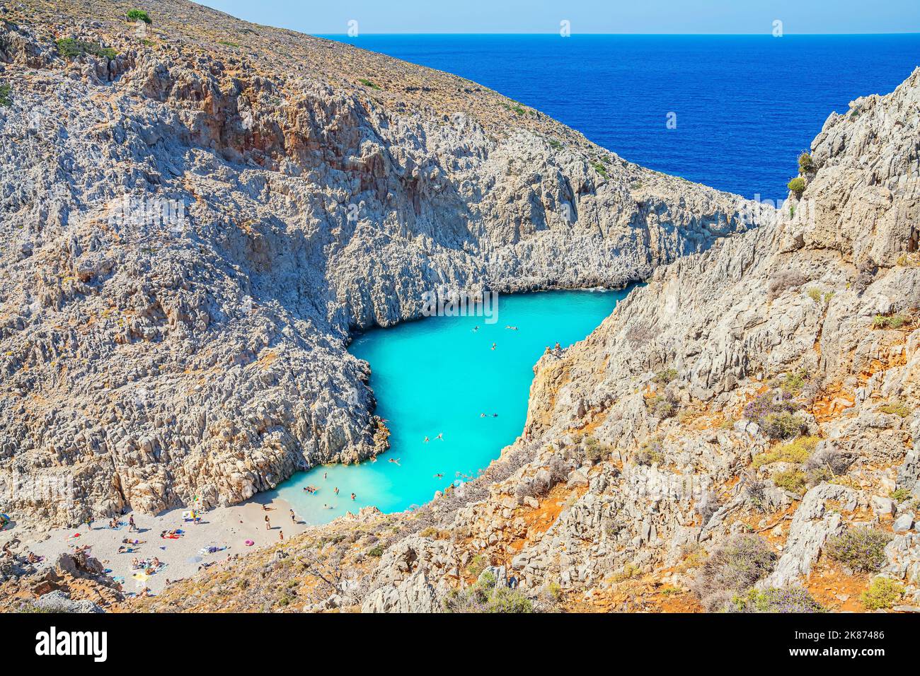 Seitan limania beach, crete, greece hi-res stock photography and images ...