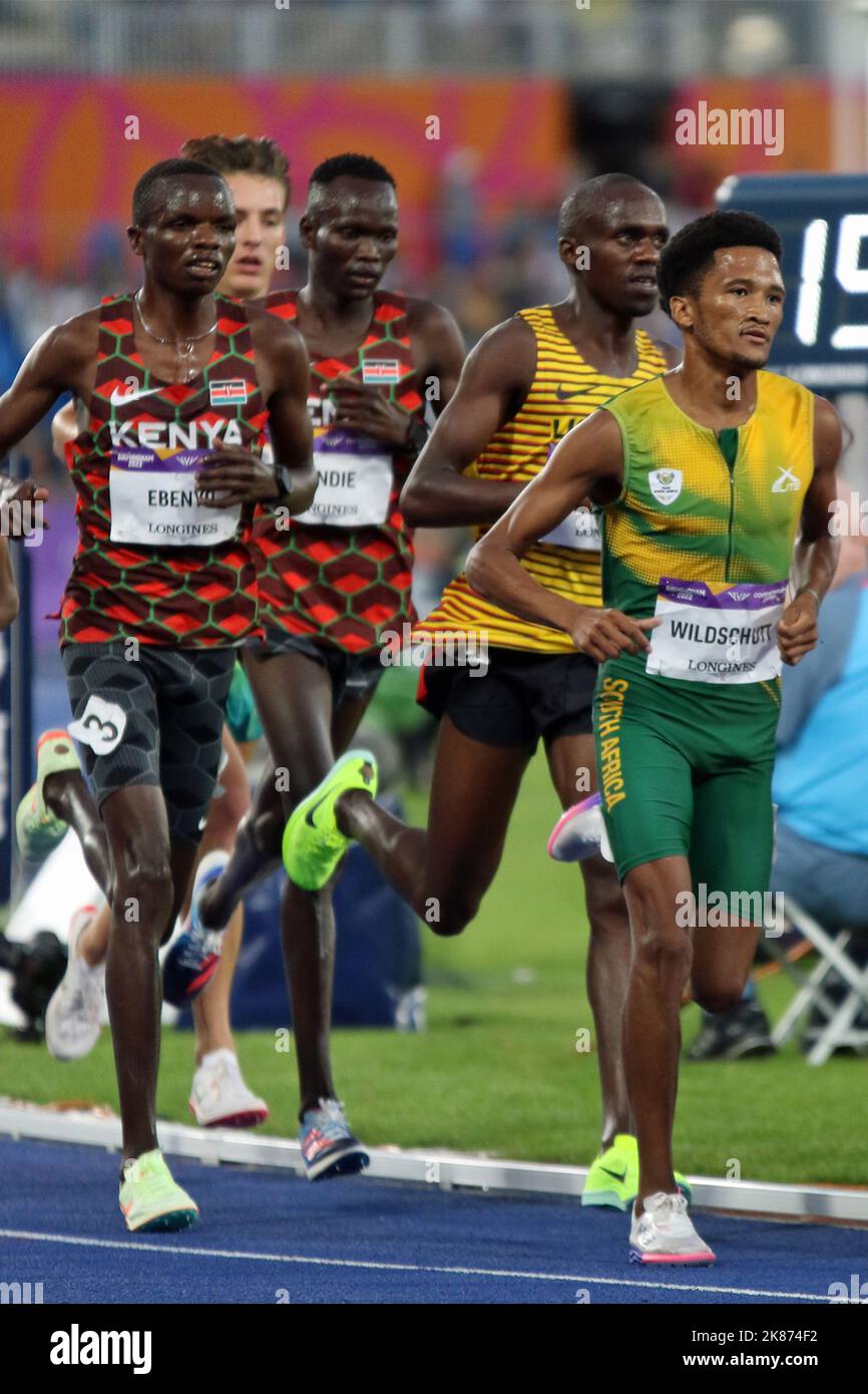 Adriaan WILDSCHUTT of South Africa in the men's 10000 metres - Final at ...