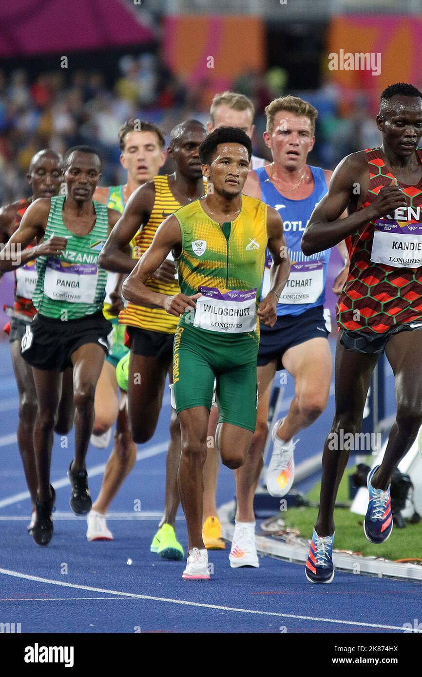 Adriaan WILDSCHUTT of South Africa in the men's 10000 metres - Final at ...