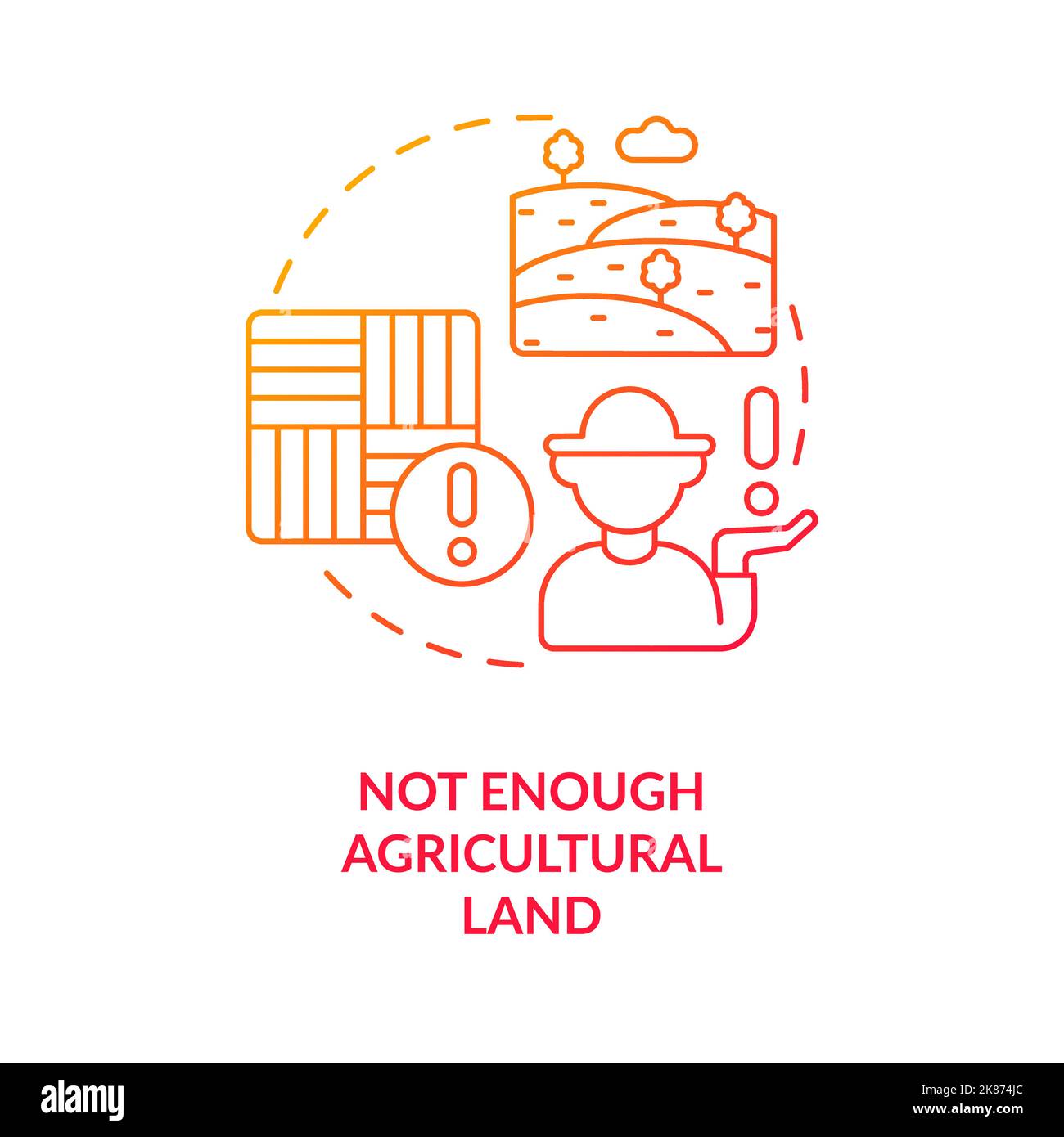 Shortage of land Stock Vector Images - Alamy