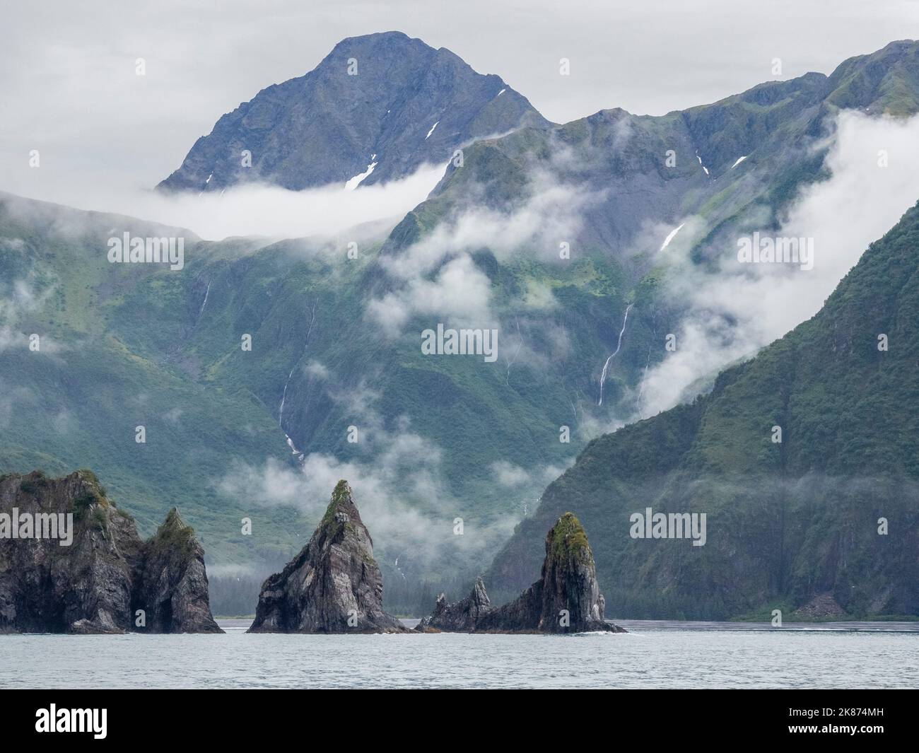 A view of Spire Cove in Resurrection Bay in Kenai Fjords National Park ...