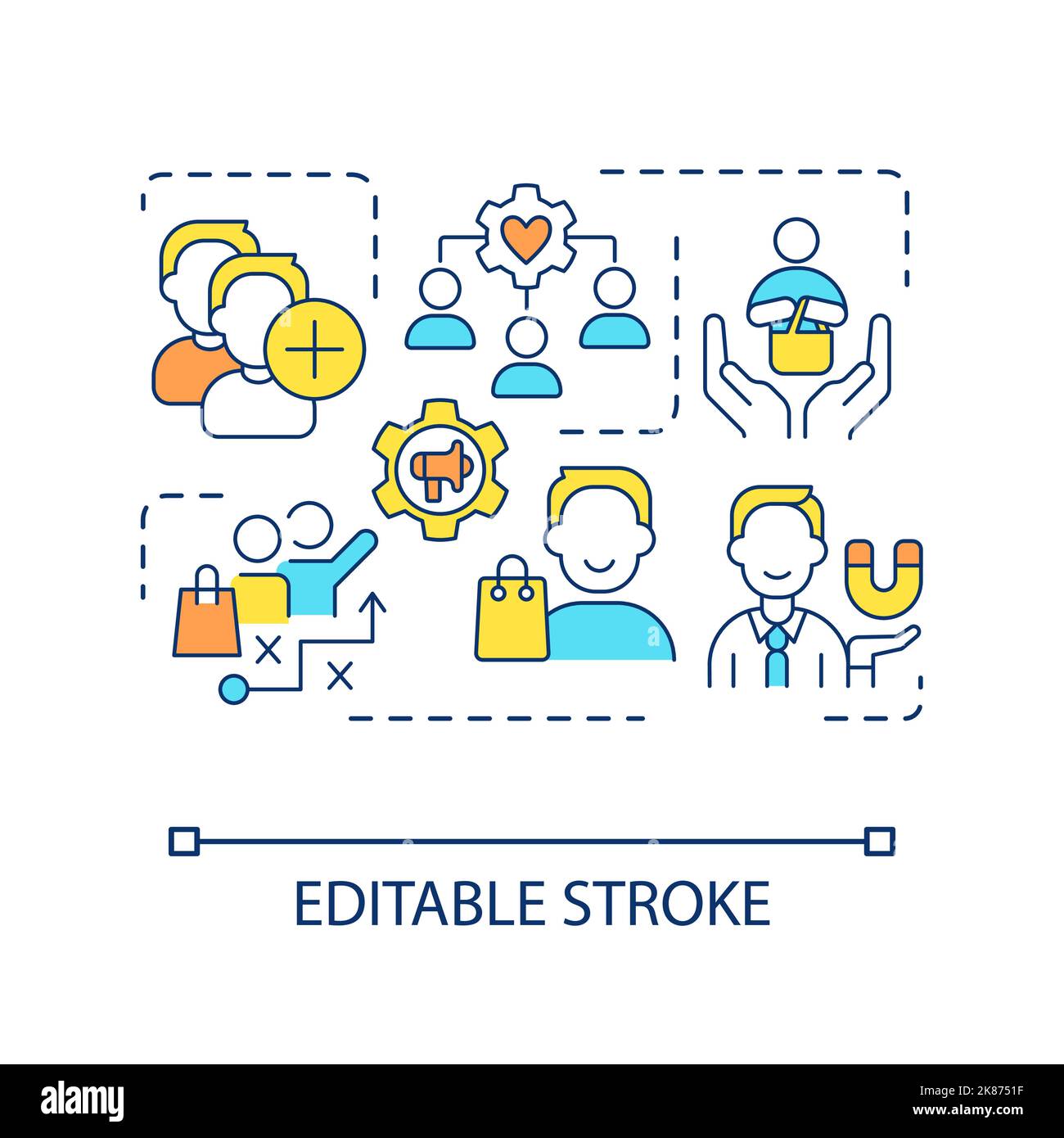 Clients and customer relationship Stock Vector Images - Alamy