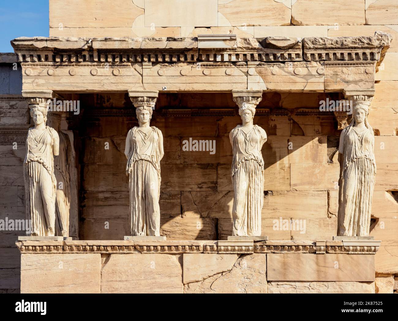 The Porch of the Maidens, Erechtheion, Acropolis, UNESCO World Heritage ...