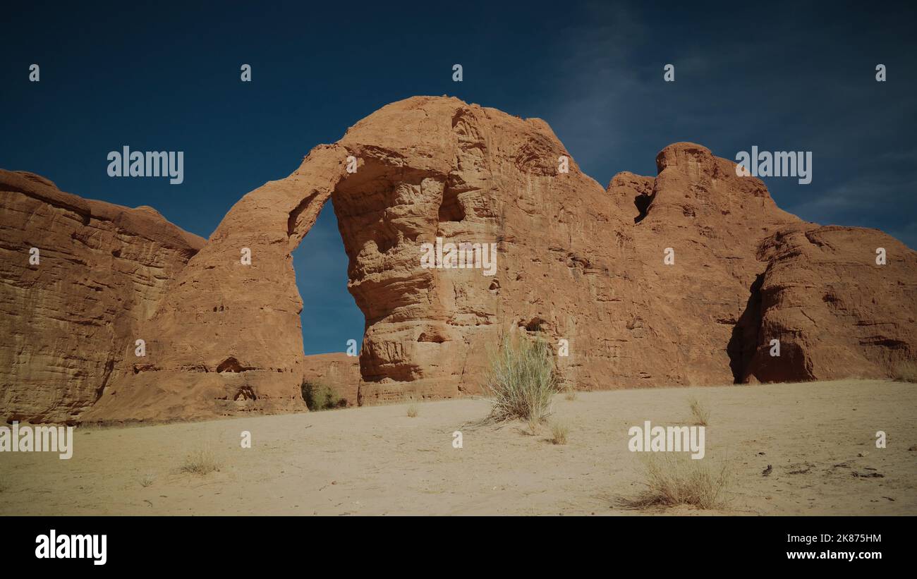 Abstract Rock formation at plateau Ennedi aka stone elephant, Chad ...