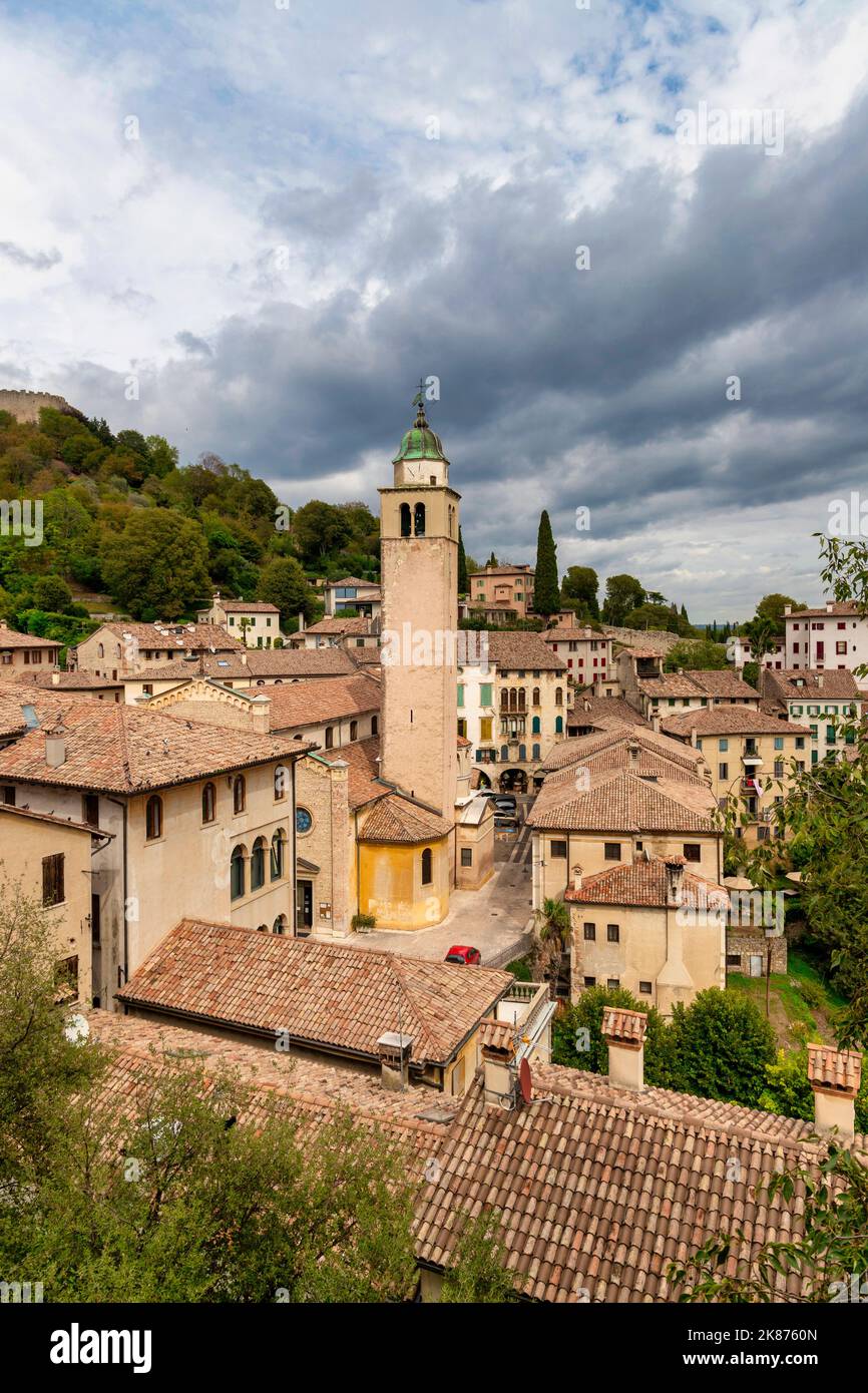 Landscape, Historic center, Asolo, Treviso, Veneto, Italy, Europe Stock ...