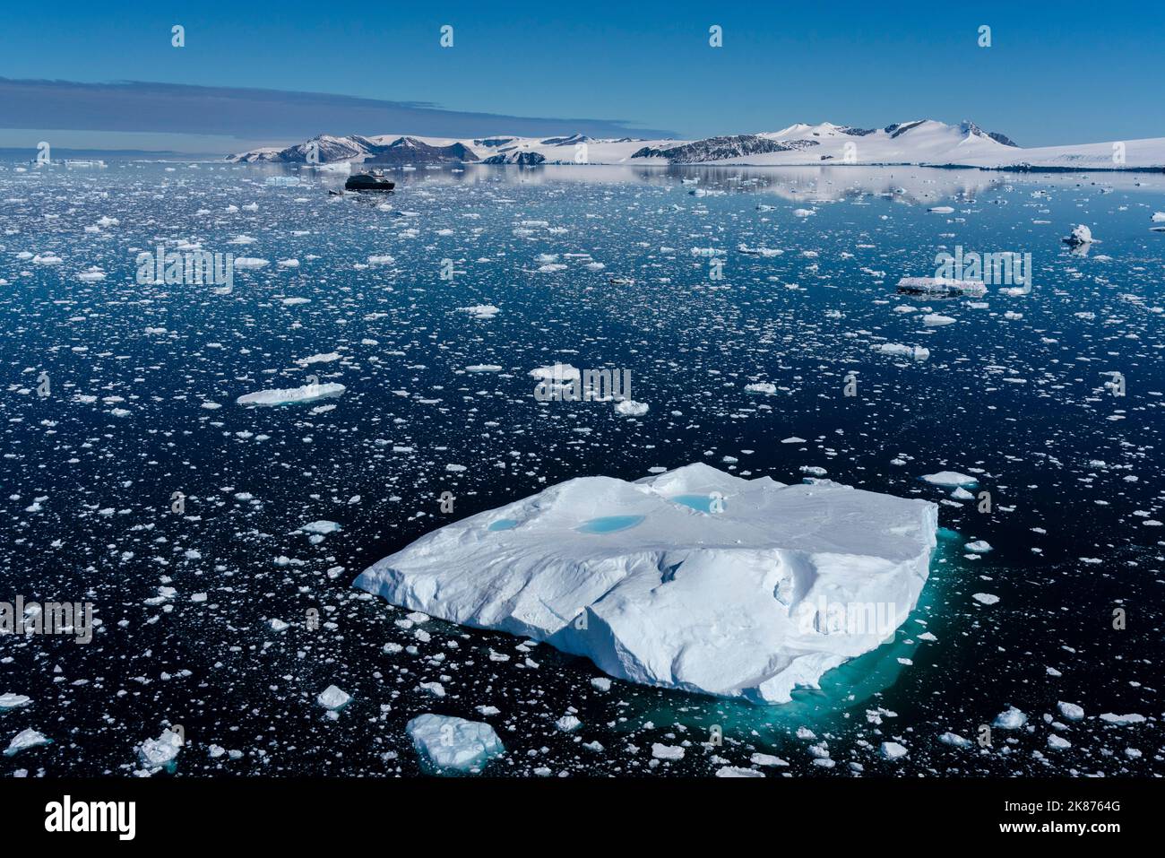 Aerial view of Larsen Inlet, Weddell Sea, Antarctica, Polar Regions ...