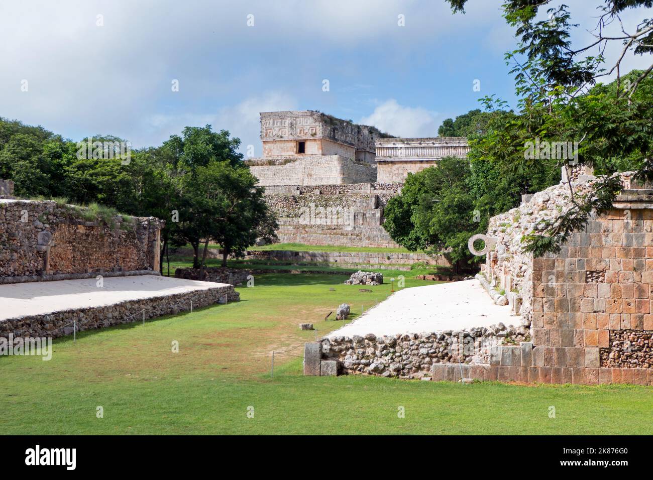 The Maya archeological site of Uxmal in Yucatan, Mexico. Mayan ruins ...