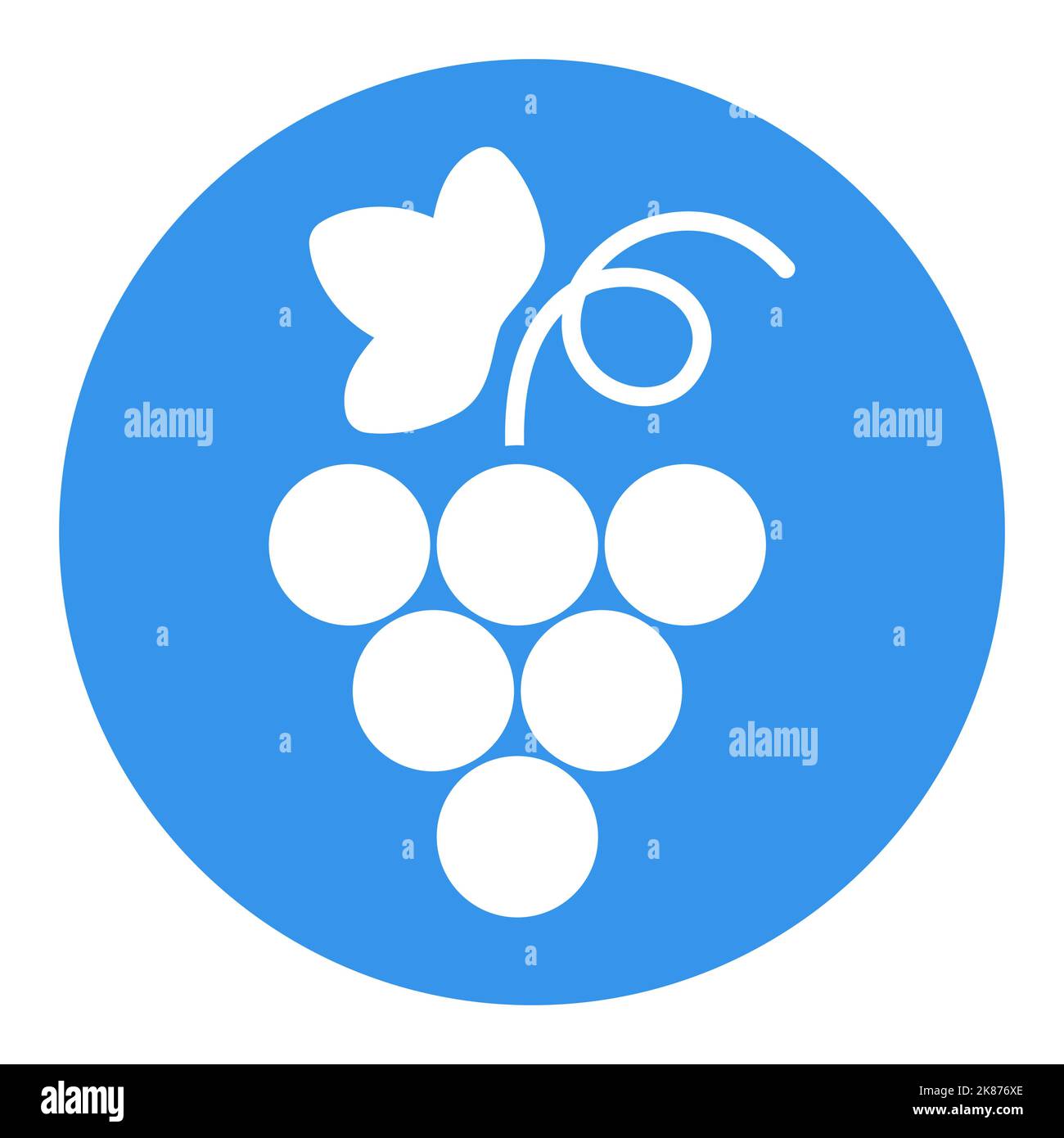 Bunch of grapes with leaf vector glyph icon. Graph symbol for food and ...