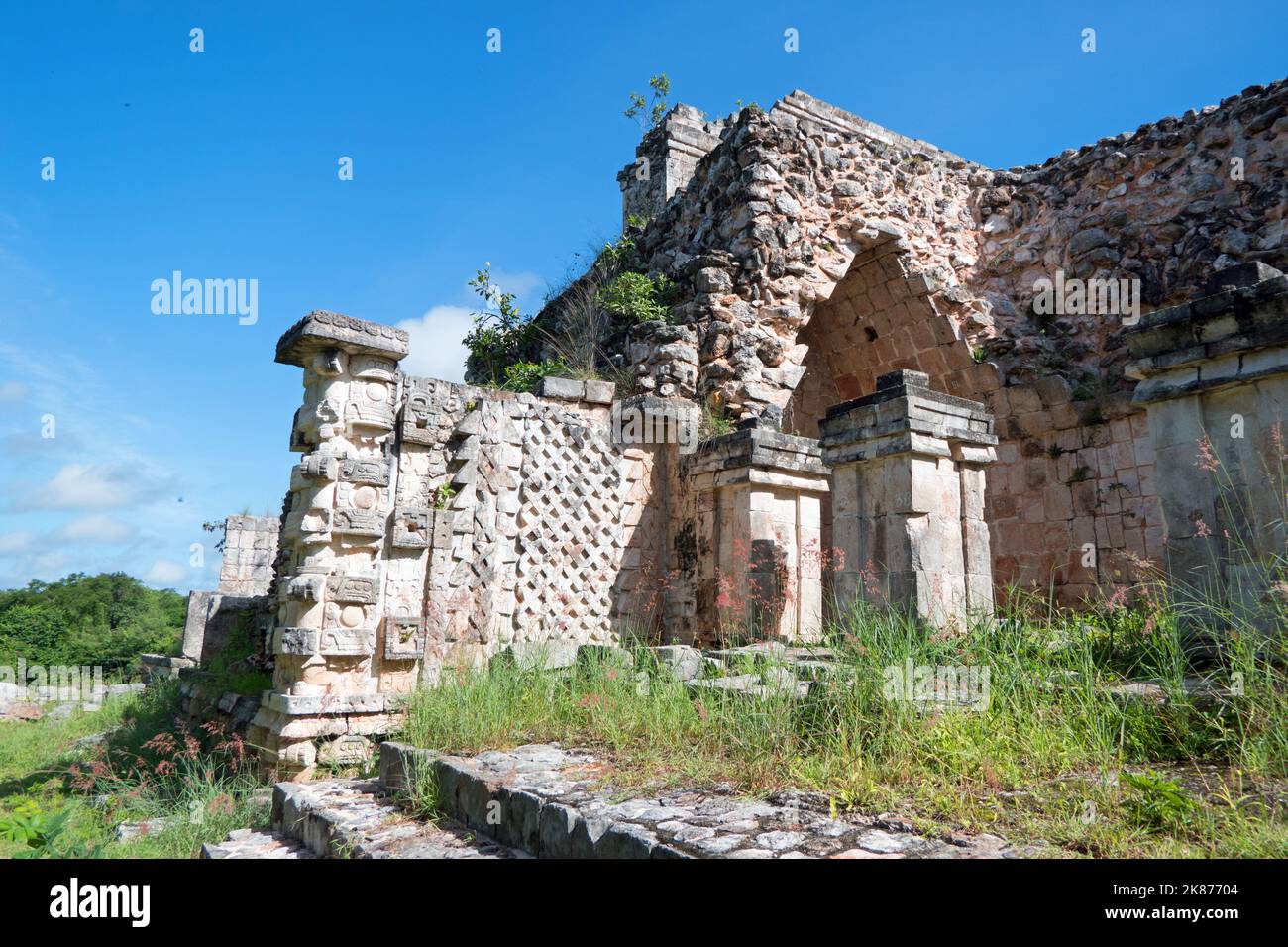 Details and close-up of bas-reliefs, decorations and statues on the ...
