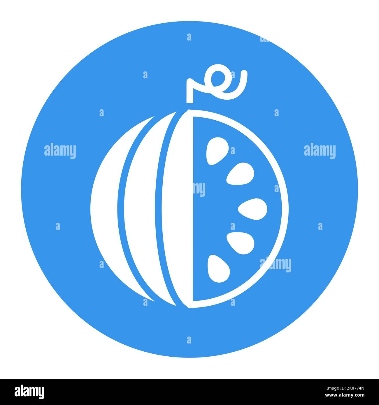 Watermellon vector glyph icon. Graph symbol for food and drinks web ...
