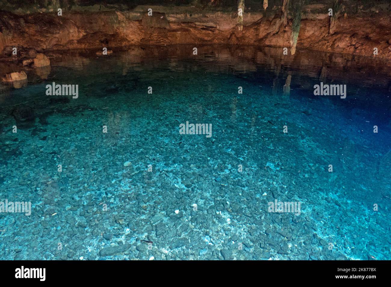 View of Kankirixche cenote in Yucatan, Mexico. Beautiful Mexican ...