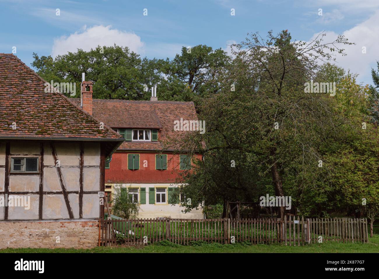 Traditional Small House With Beautiful Outdoor Decor Facade In Germany ...