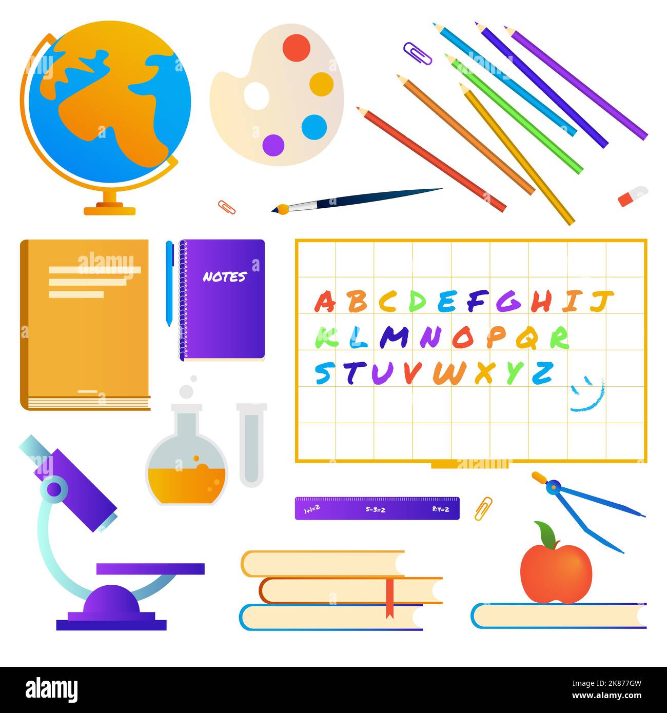 Back to school seamless vector pattern. Good for textile fabric design ...
