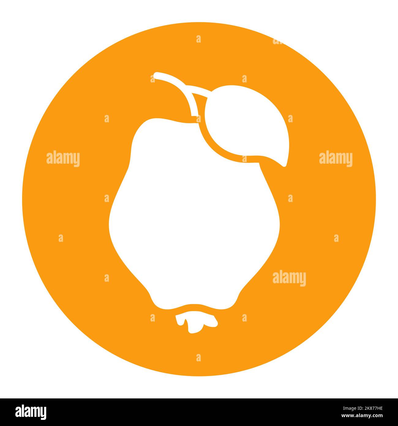 Quince vector glyph icon. Graph symbol for food and drinks web site ...