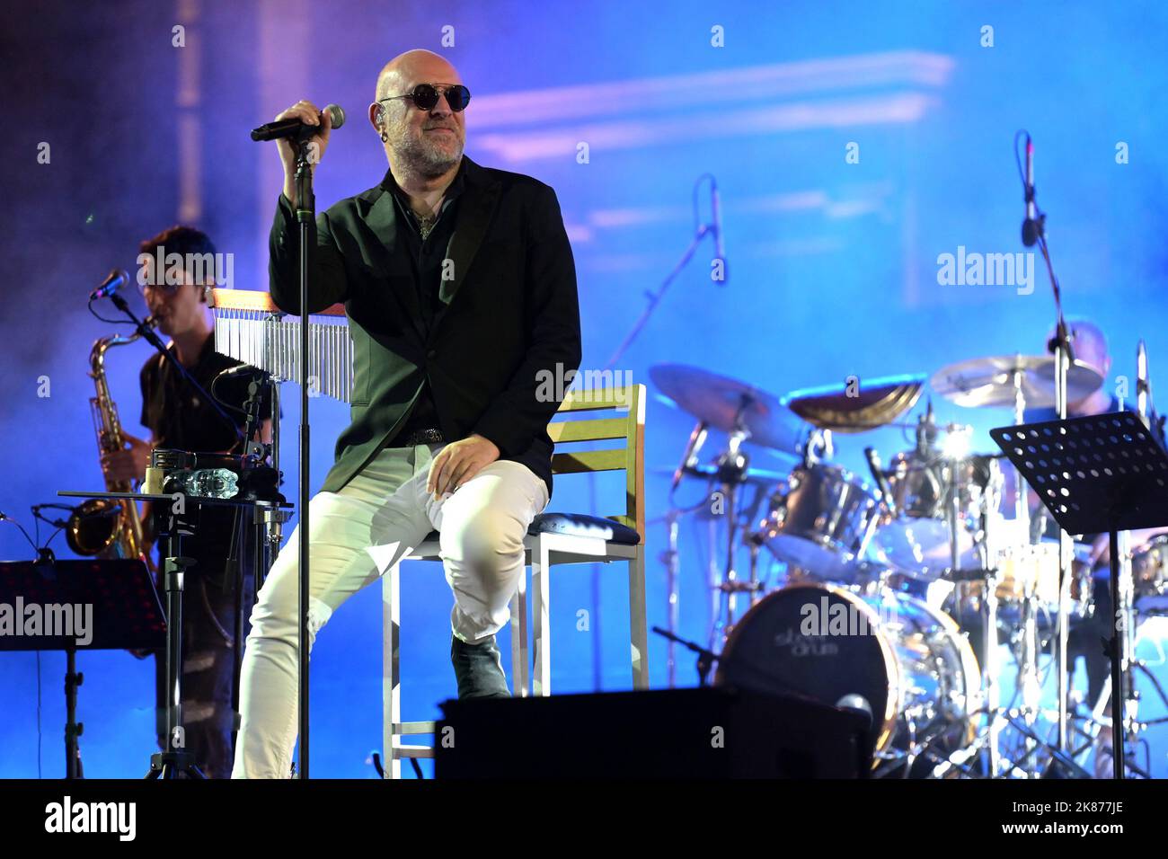 September 13, 2022, Italy: Mario Biondi in concert at Palace of Caserta ...