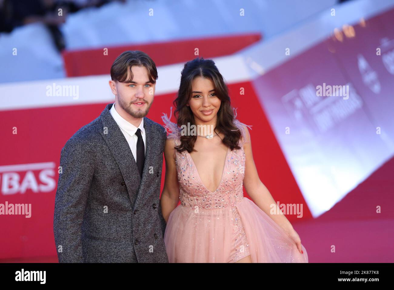 Rome, Italy. 20th Oct, 2022. Artem Tkachuk and Gioia D'Ambrosio attend the red carpet of the ...