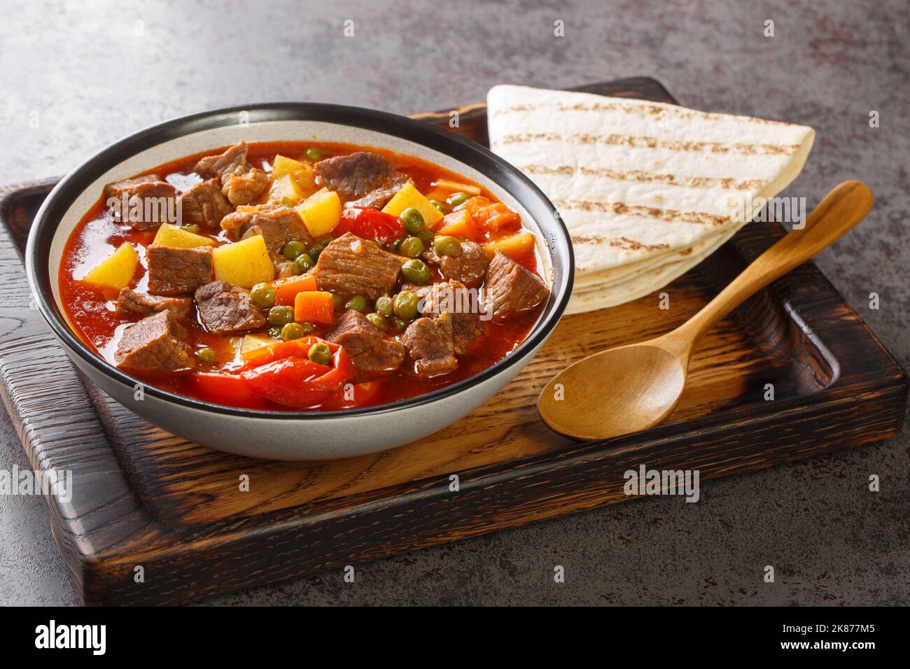 Turkish Kebap Orman Kebabi Kebab with Cubed Meat and Vegetables Stew ...