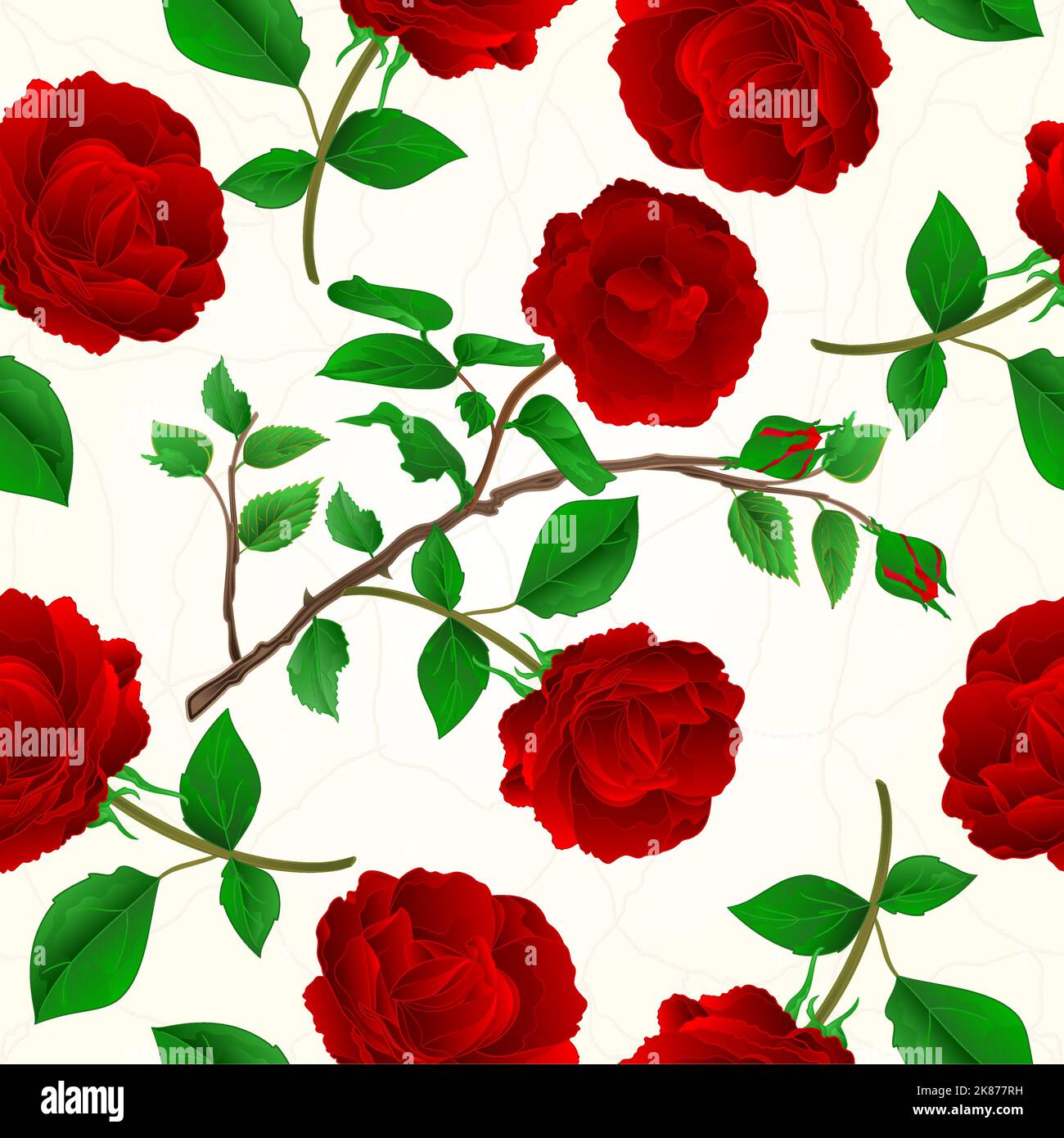 Seamless texture stems Roses Purple cracks in the porcelain vintage ...