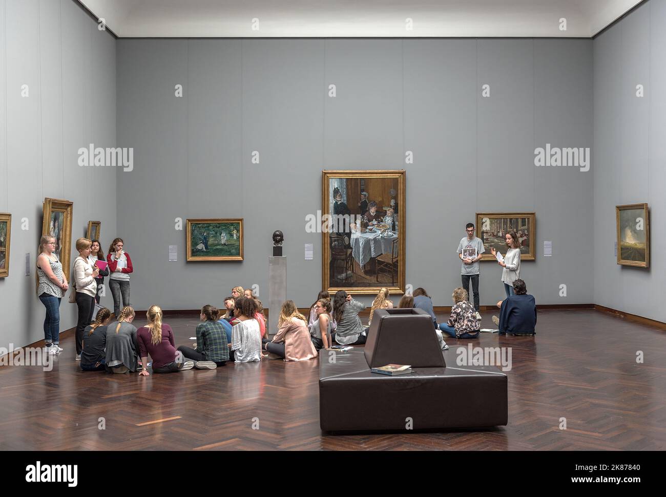 Visitors at the Staedel Museum Frankfurt, Germany Stock Photo - Alamy