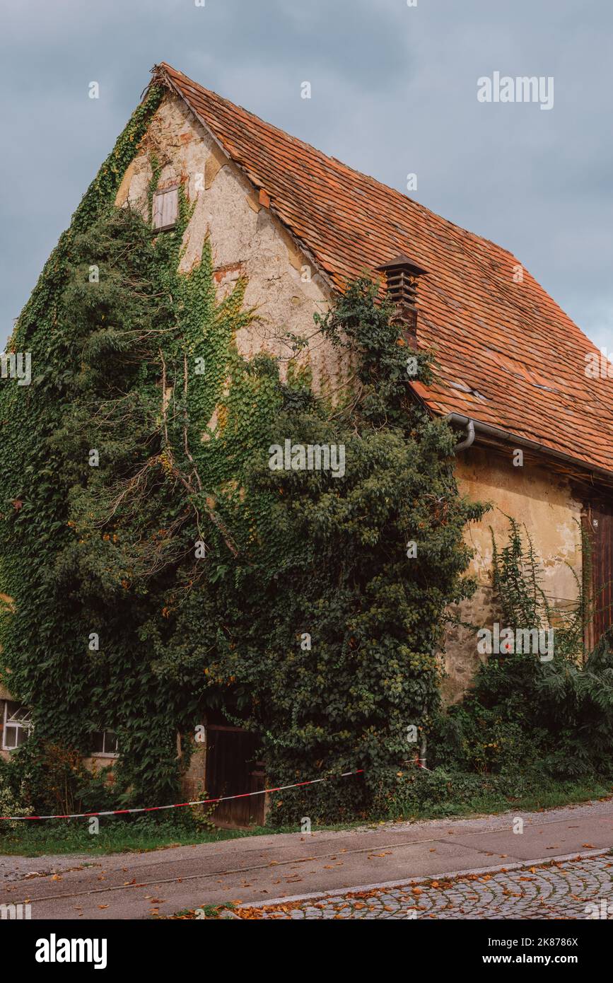 Traditional Rural House With Beautiful Exterior Facade Decor In Germany ...