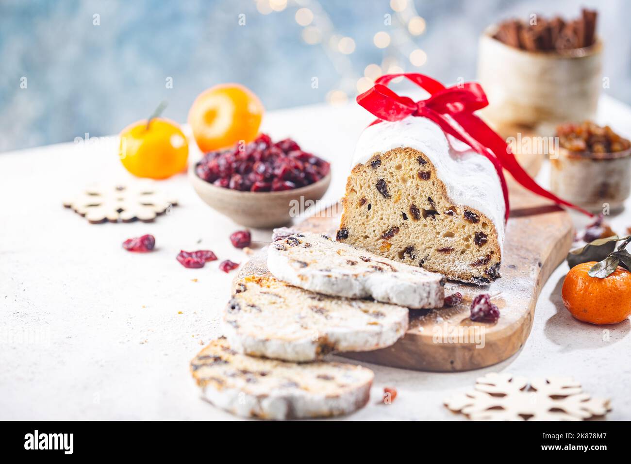 Traditional Christmas Stollen Stock Photo - Alamy