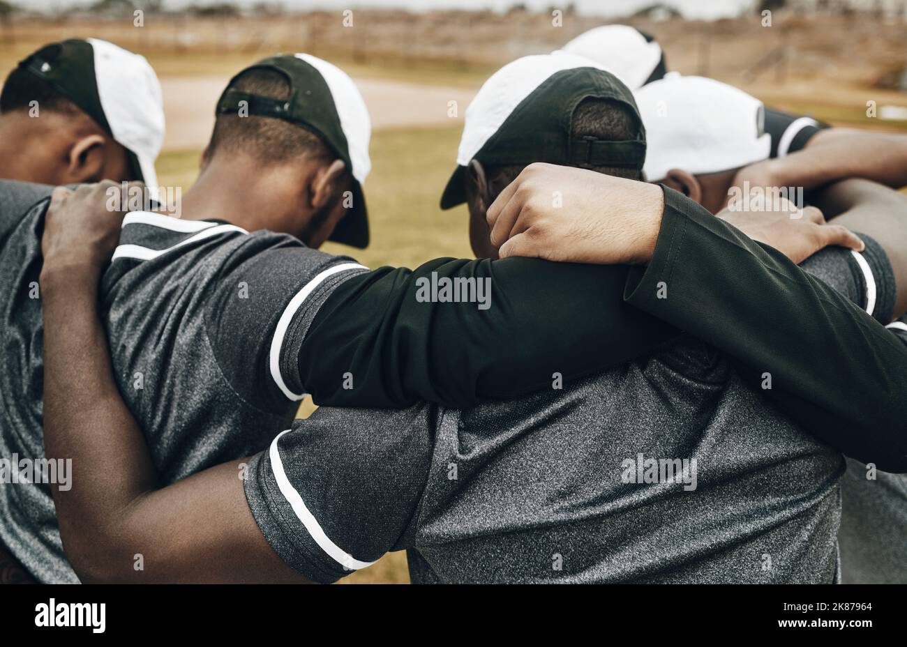 Baseball teamwork, sports and strategy, coaching support and motivation ...