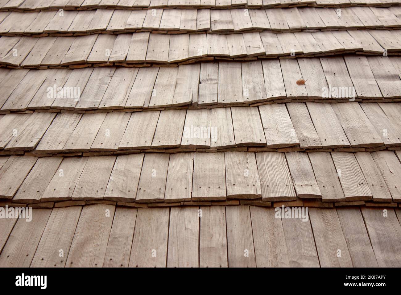 Traditional shingle roof background Stock Photo - Alamy