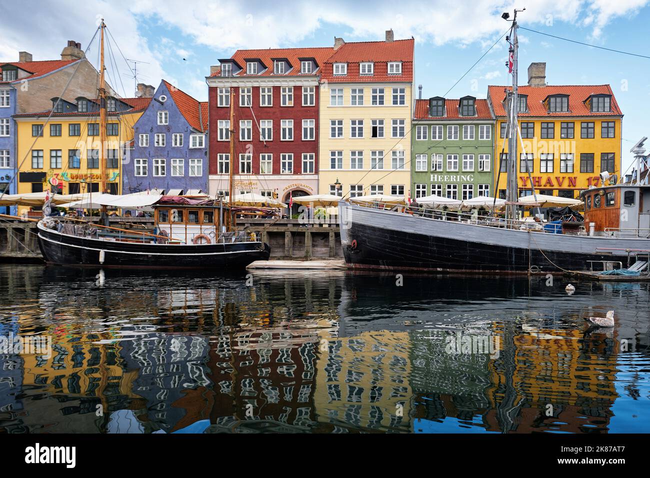 Copenhagen, Denmark - Sept 2022: Colorful Traditional house ...