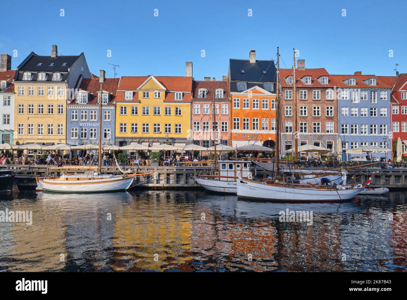 Copenhagen, Denmark - Sept 2022: Colorful Traditional house ...