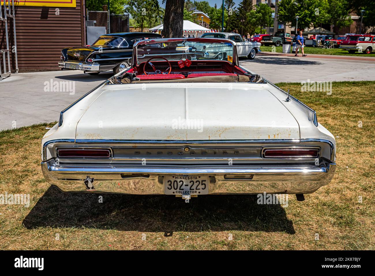Falcon Heights, MN - June 19, 2022: Wide angle high perspective rear ...