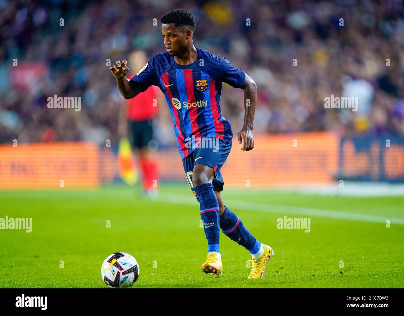 Ansu Fati of FC Barcelona during the La Liga match between FC Barcelona ...