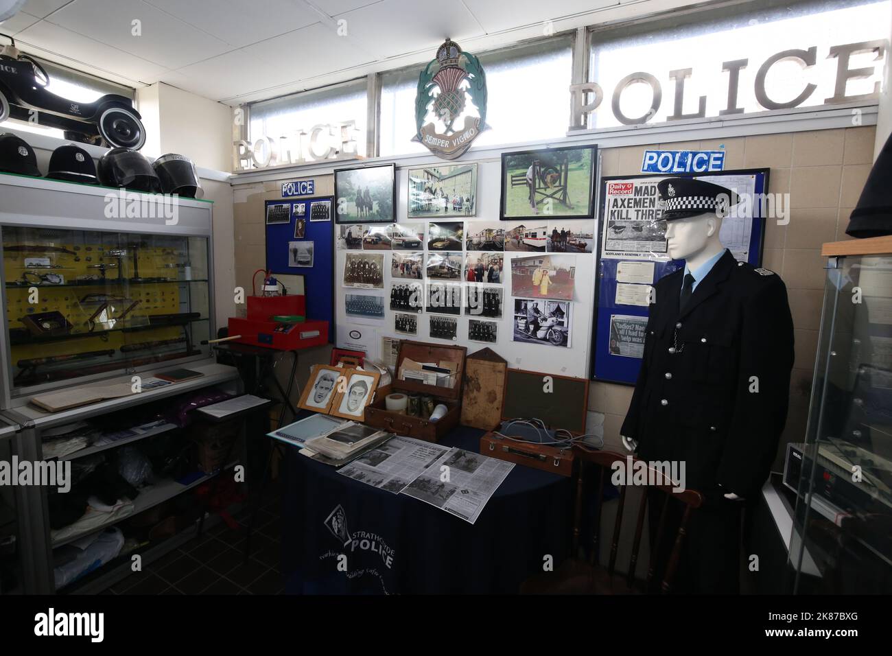 Cumnock, Ayrshire, Scotland, UK Jim Manson (80) a former Police officer ...