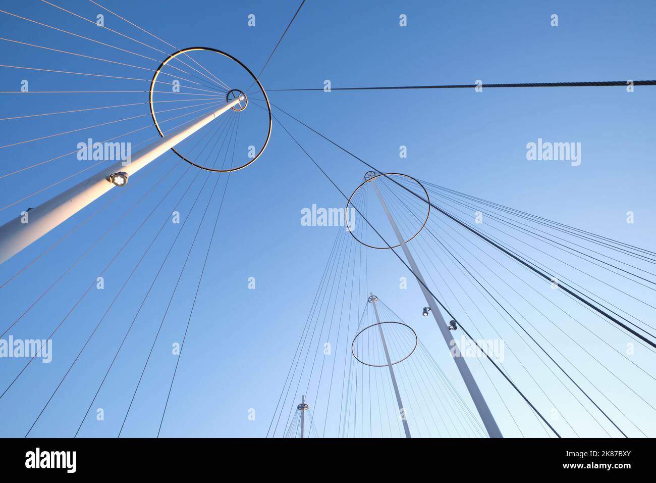 Copenhagen, Denmark - Sept 2022: View of the landmark Circle Bridge ...