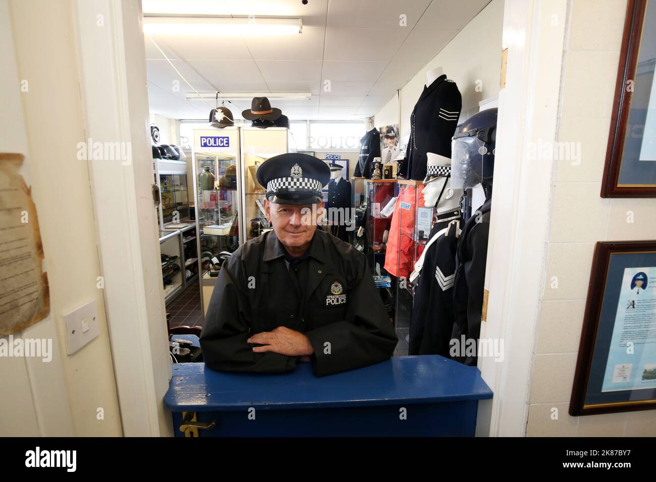 Cumnock, Ayrshire, Scotland, UK Jim Manson (80) a former Police officer ...