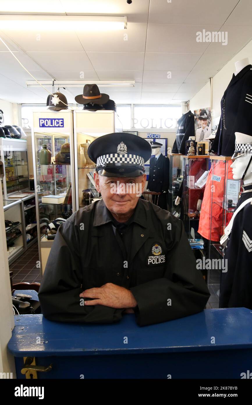 Cumnock, Ayrshire, Scotland, UK Jim Manson (80) a former Police officer ...