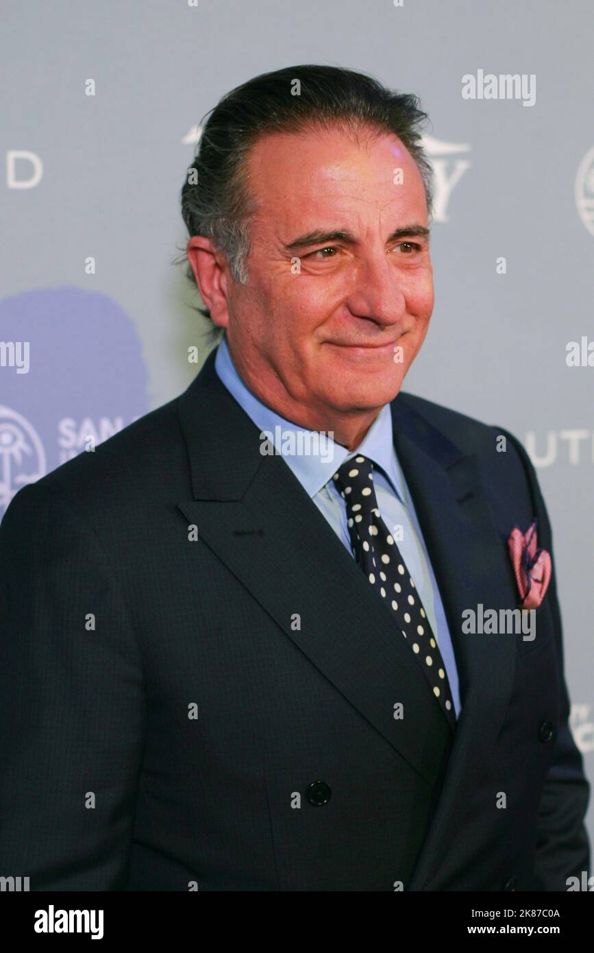 San Diego, USA. 20th Oct, 2022. Andy Garcia attending the San Diego ...