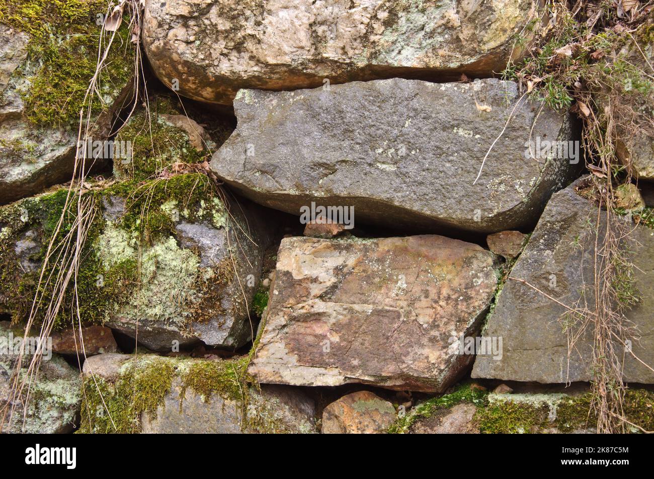 Old stone wall background Stock Photo - Alamy