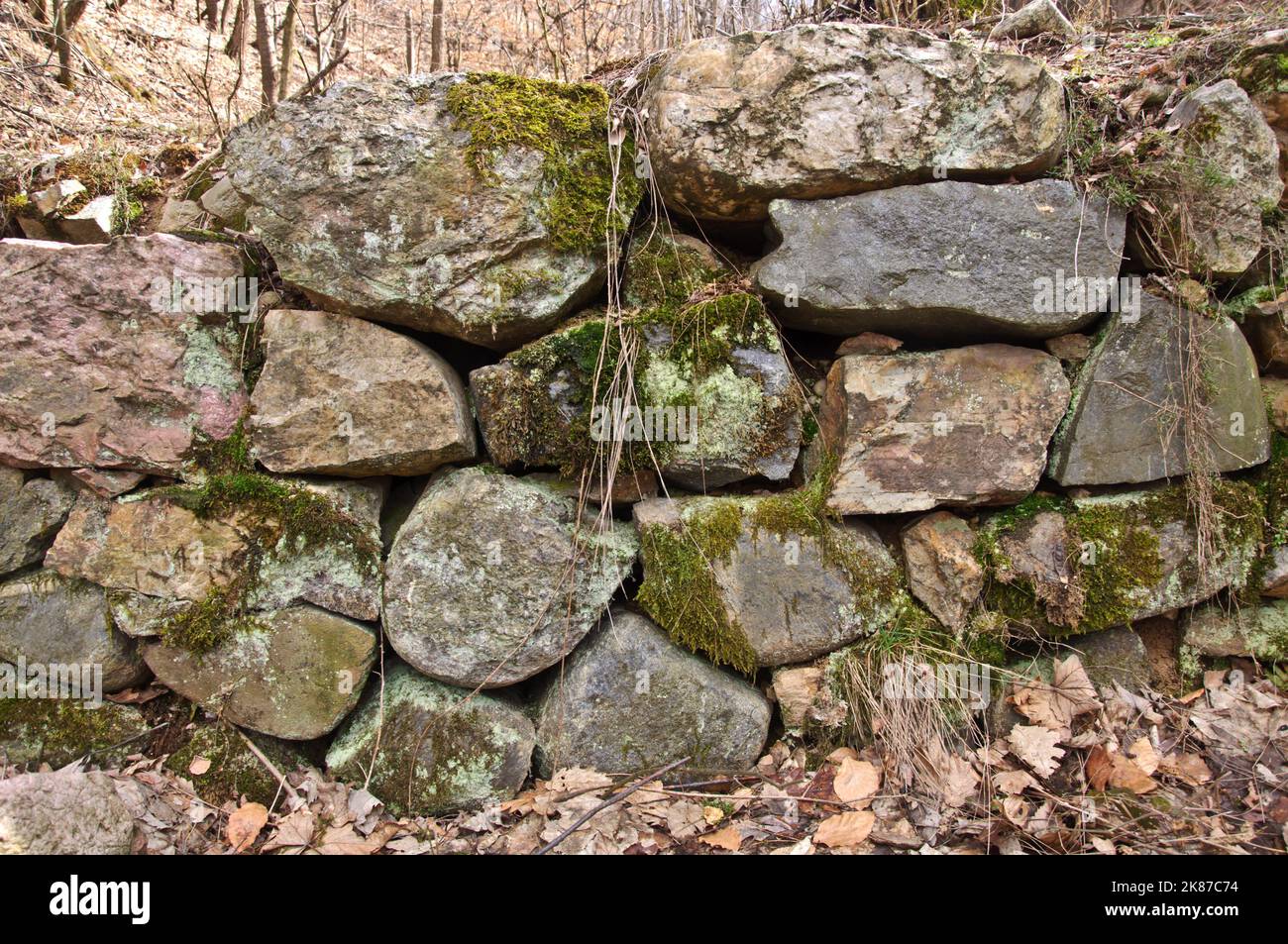 Old stone wall background Stock Photo - Alamy
