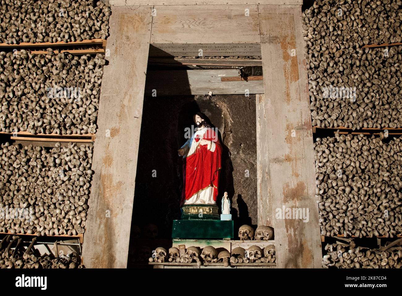 (EDITORS NOTE: Image depicts death.) Ancient cemetery of the Fontanelle ...