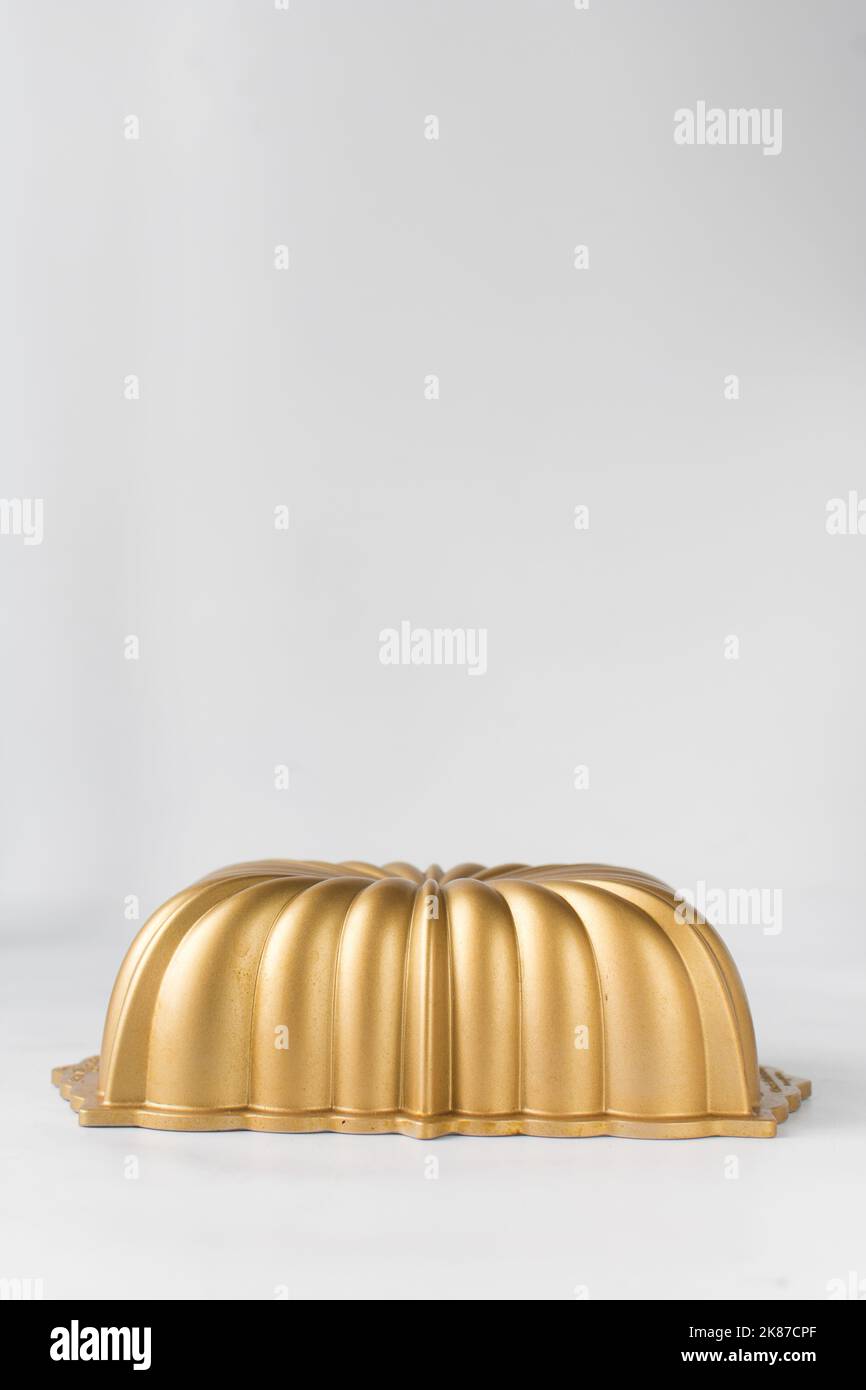 Gold loaf pan with patterns, cast iron loaf pan Stock Photo - Alamy