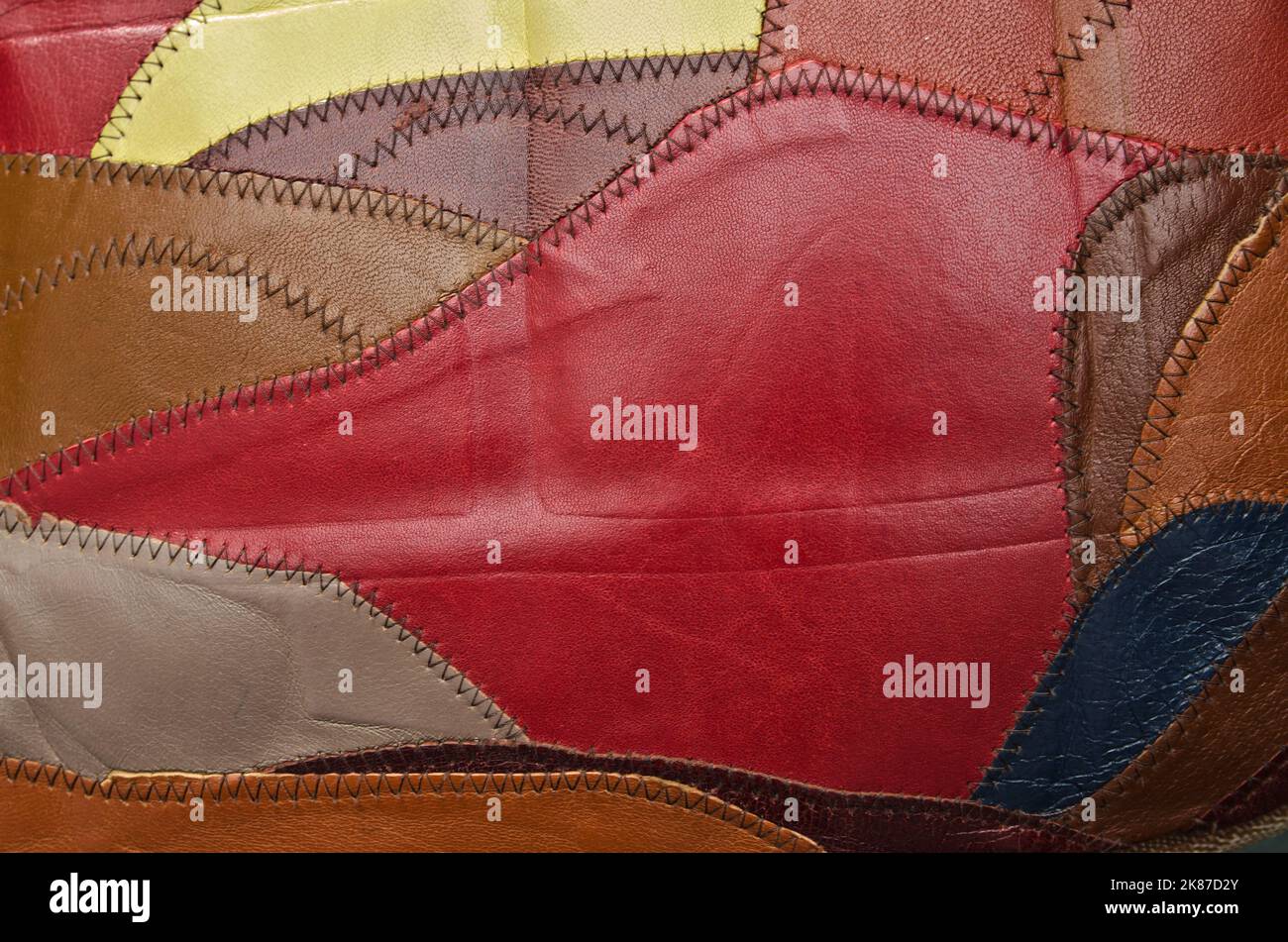 Multicolored real leather texture Stock Photo - Alamy