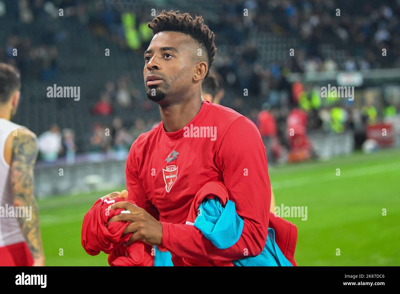 Dacia Arena, Udine, Italy, October 19, 2022, Monza’s Warren Bondo ...