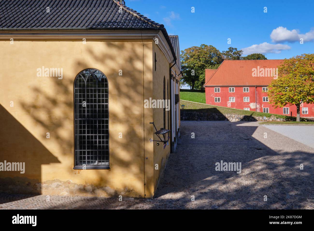 Copenhagen, Denmark - Sept 2022: Barracks in Kastellet citadel which ...