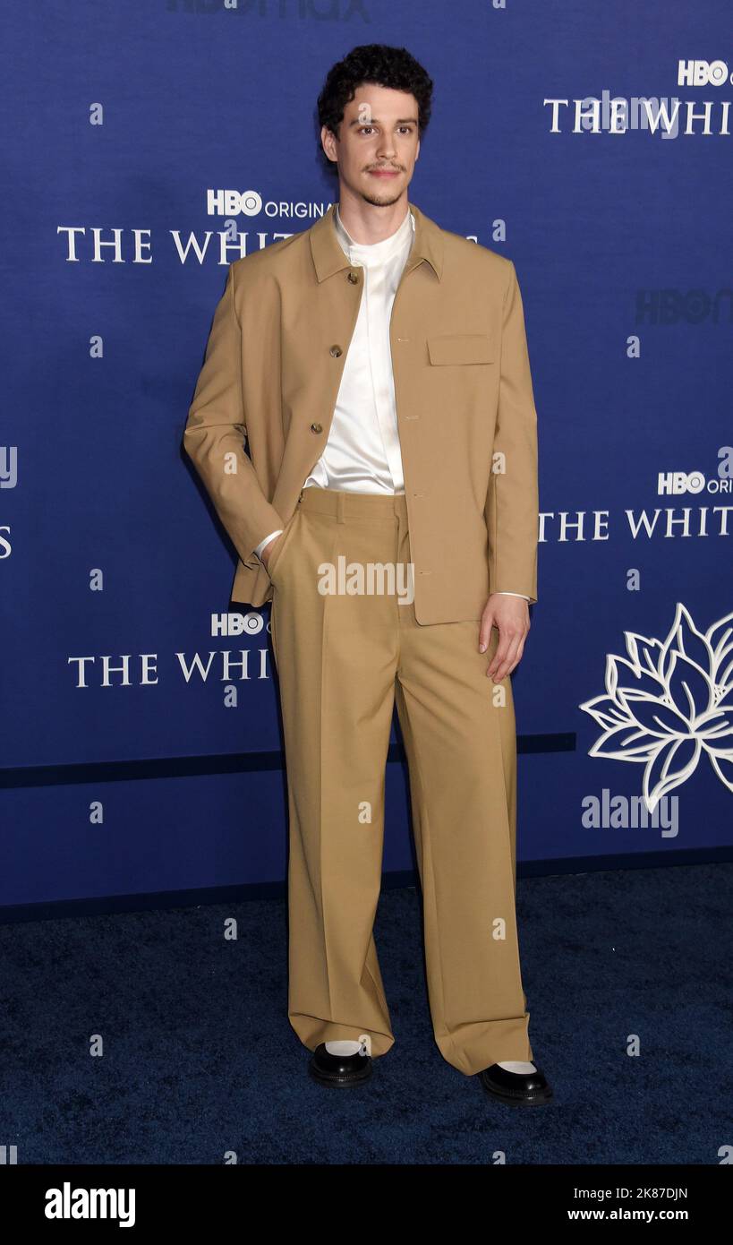 Los Angeles, USA. 20th Oct, 2022. Adam DiMarco arriving at the "The ...