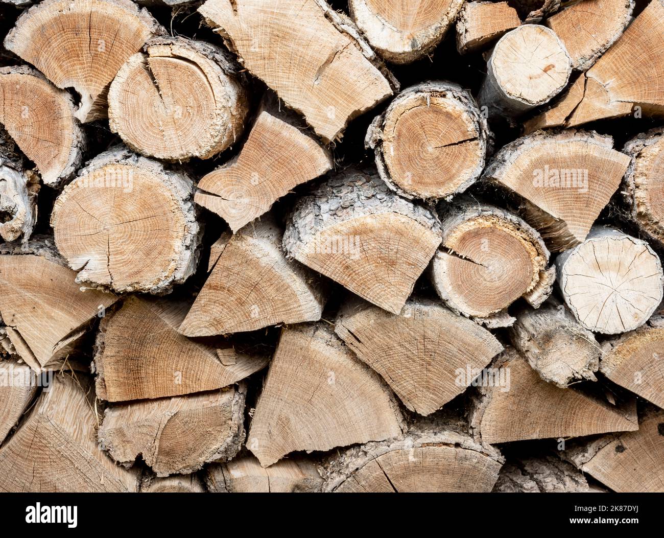 High quality firewood background. Front view with copy space Stock ...