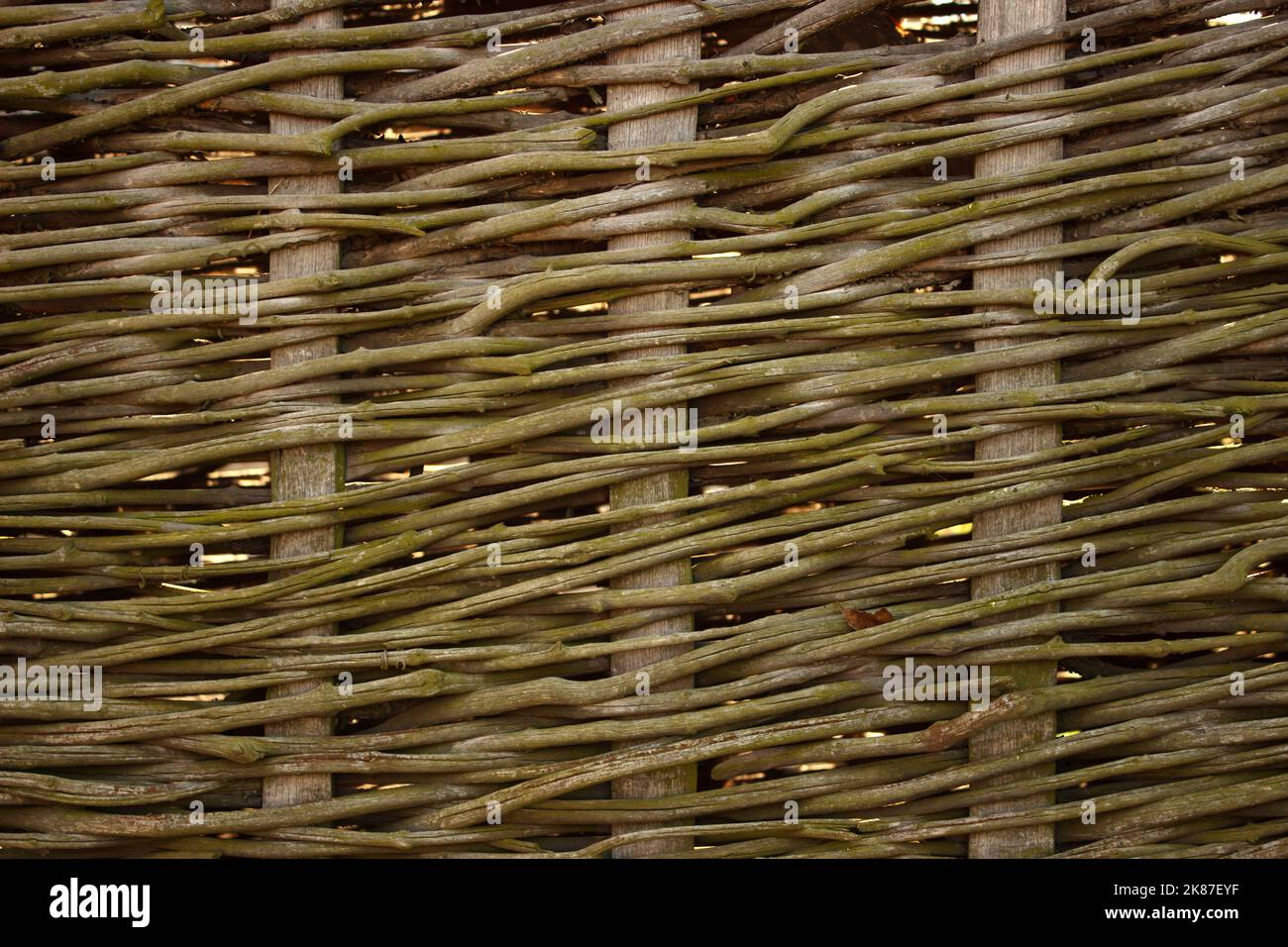 Traditional wattle background Stock Photo - Alamy