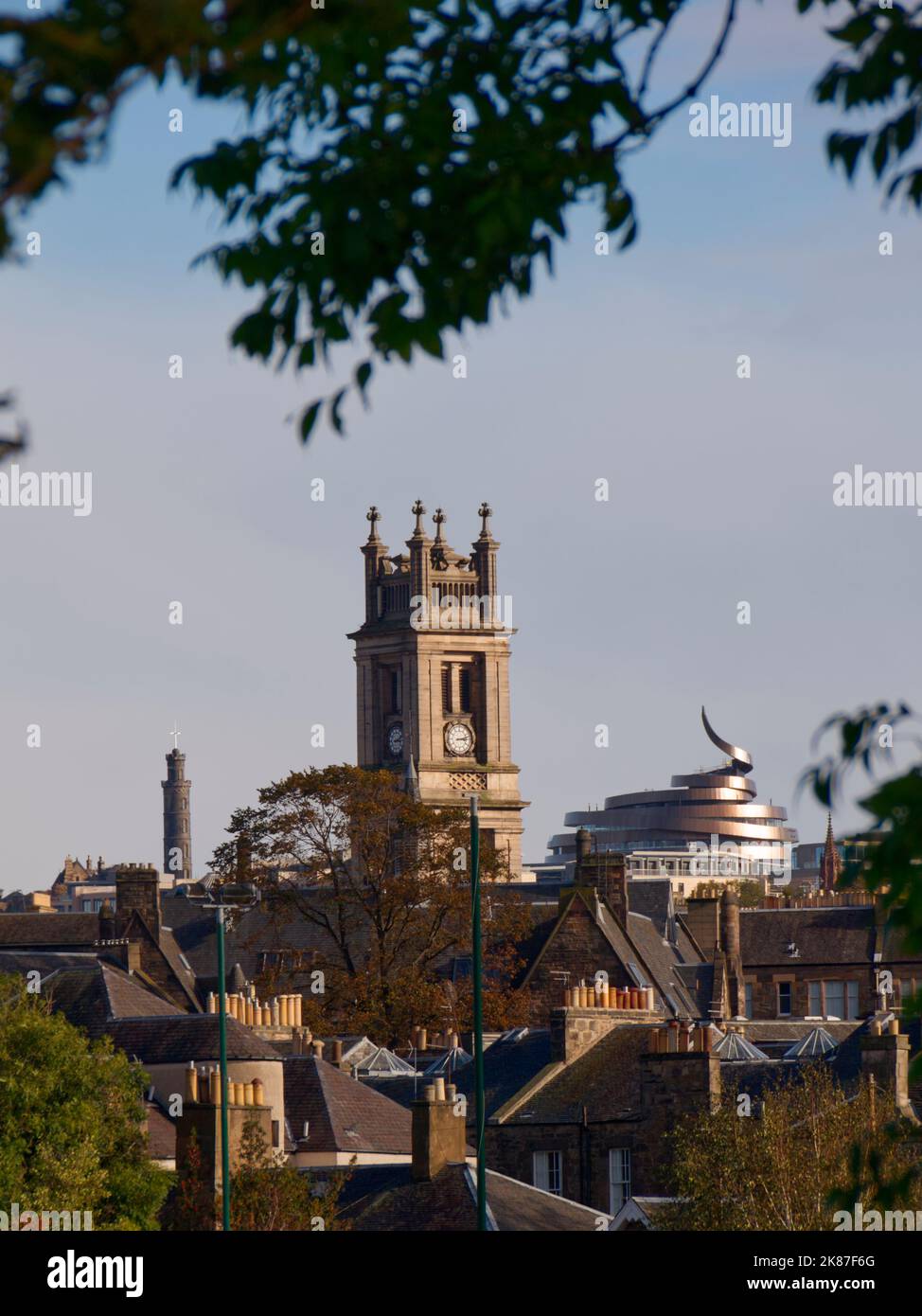 Edinburgh skyline from Inverleith park near Stockbridge Stock Photo - Alamy