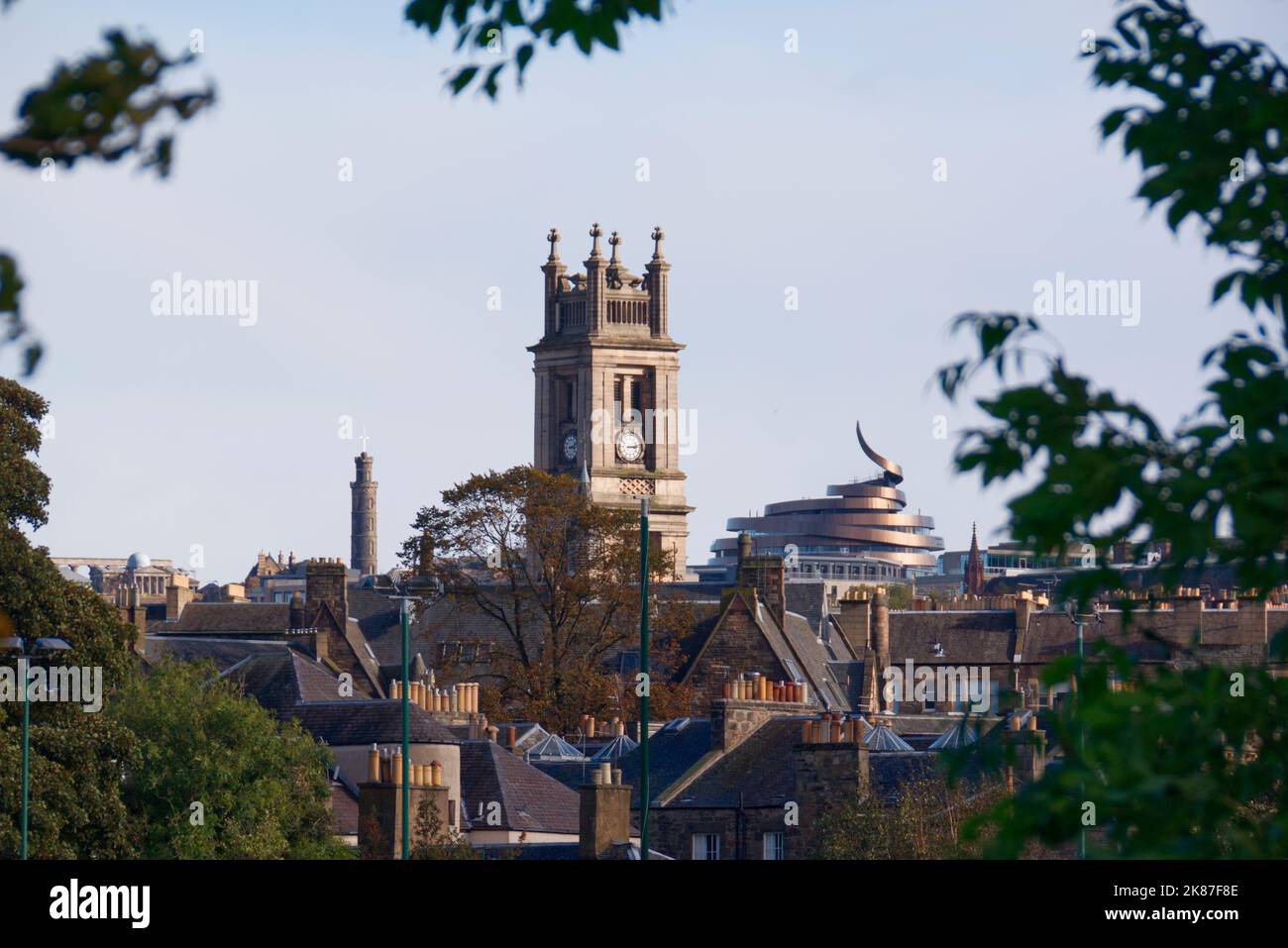 Edinburgh skyline from Inverleith park near Stockbridge Stock Photo - Alamy